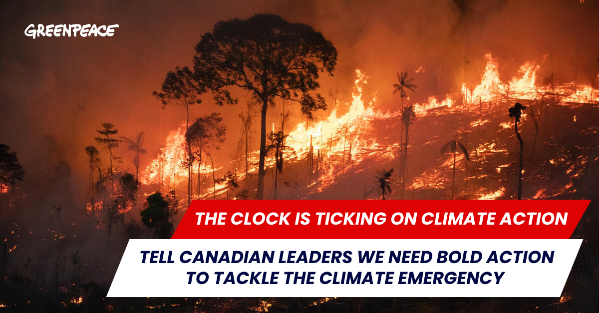Ask Canadian leaders to drive bold climate action